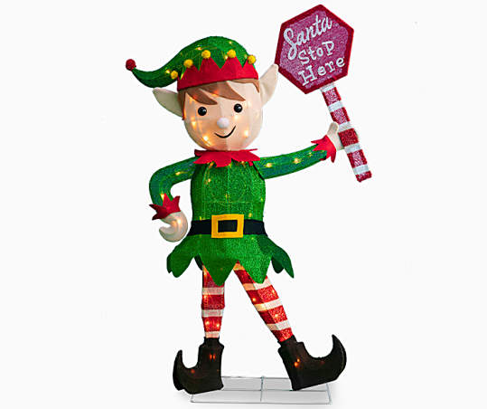Big Lots : 39″ Light-Up Elf & Sign – iLovehotdealz