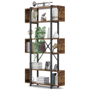 Tribe signs : Tribesigns Bookshelf, 6-Tier Industrial Bookcase ...