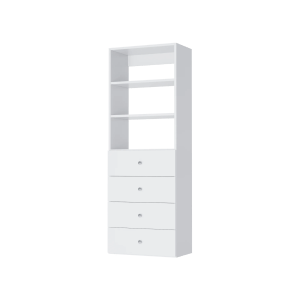 Modular Closets: VISTA 4 DRAWER SHELF CLOSET TOWER – iLovehotdealz